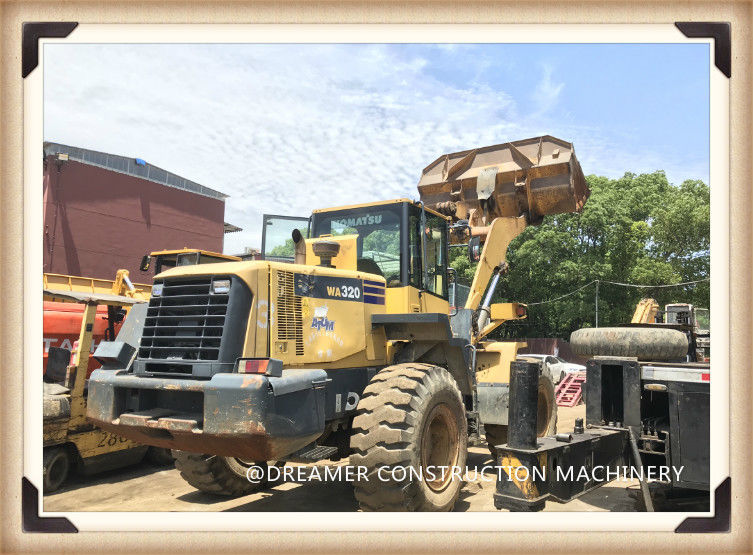 166.3HP Komatsu WA320-5 Used Compact Track Loaders 38km/h