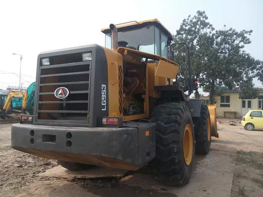 16.6 Ton Tractor Front End Loaders Secong Hand Lingong SDLG953 5000kg ...